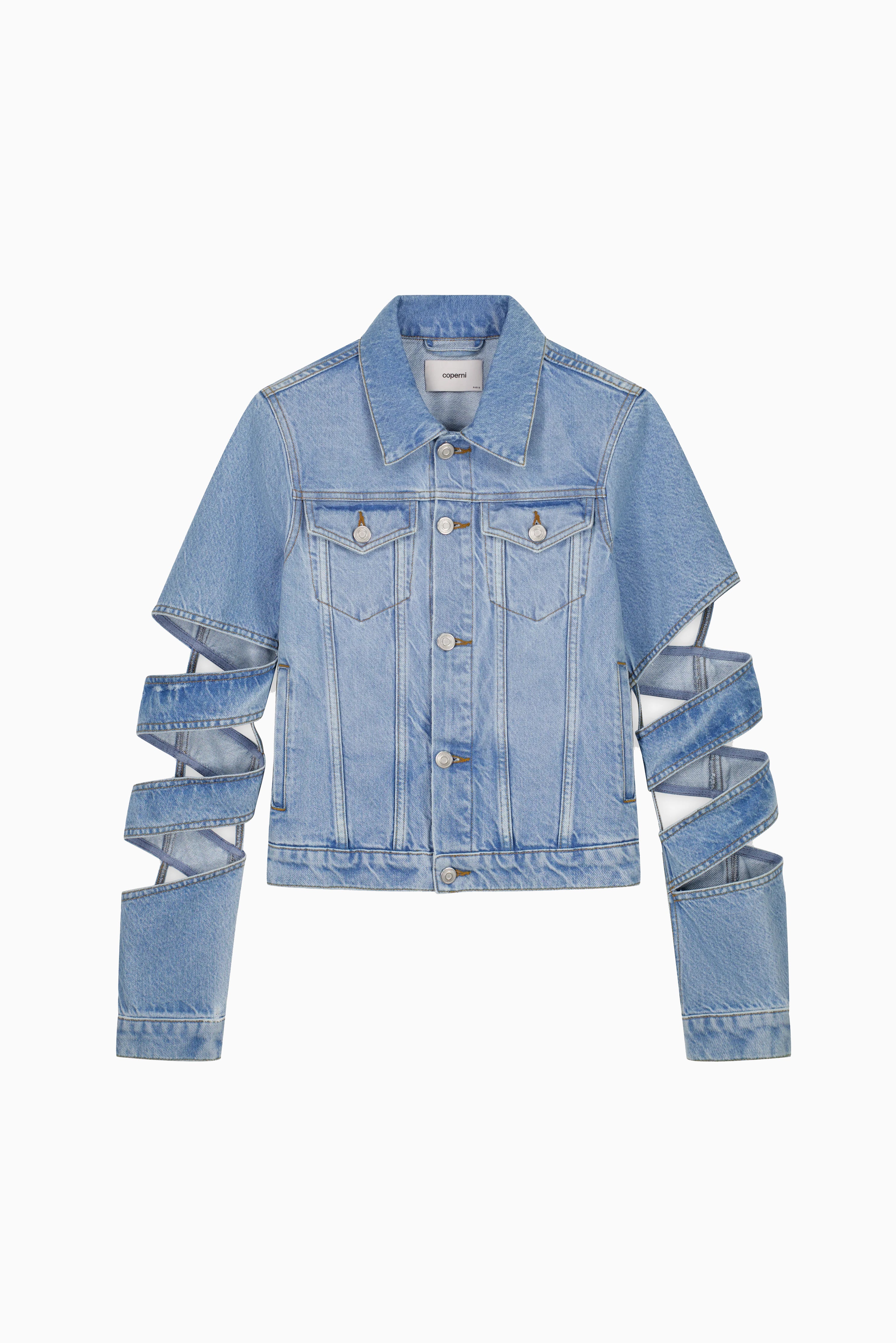 Spiral Denim Jacket - Blue – MANE by Stable