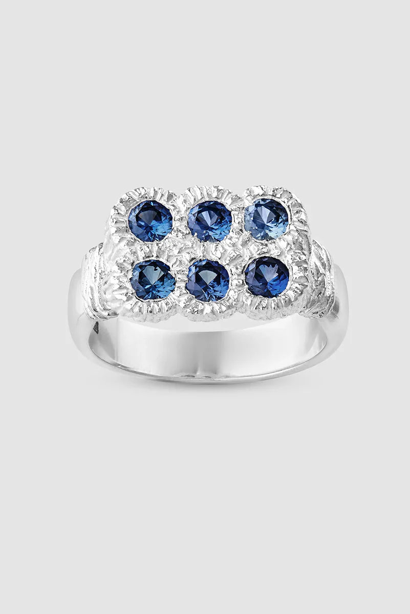 BLEUE BURNHAM Flowers Grow Together Ring - Blue – MANE by Stable